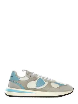 Philippe Model Olympique Appliqued Panelled Sneakers - Grey
