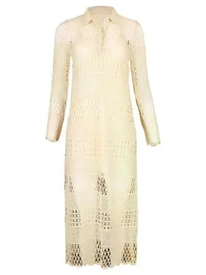Zimmermann Wanderlust Crochet Sun Dress - Neutrals
