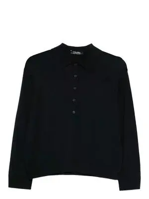 Max Mara Button-up Polo Top - Blue