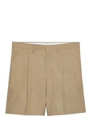 Prada Cotton Bermuda Shorts - Neutral