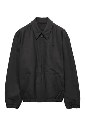 Prada Wool Blouson Jacket - Grey