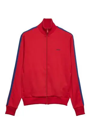 Prada Technical Fabric Blouson Jacket Red/bright Blue