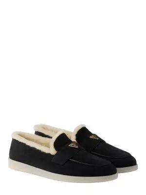 Prada Suede Loafers - Black