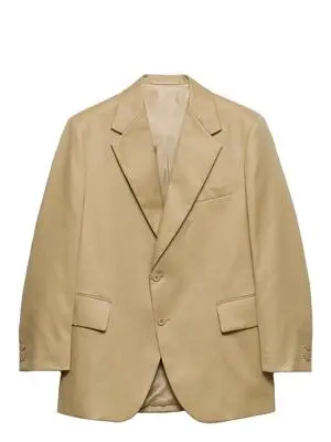 Prada Single-breasted Cotton Jacket Cord