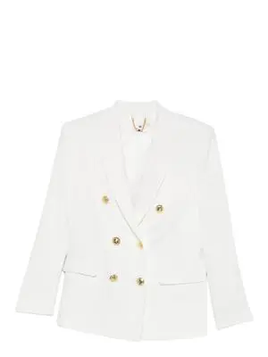 Elisabetta Franchi Double-breasted Blazer - White