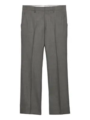 Prada Wool Trumpet Flare Pants - Grey