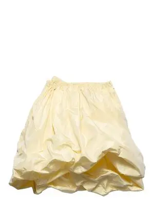 Prada Technical Taffeta Skirt Cream