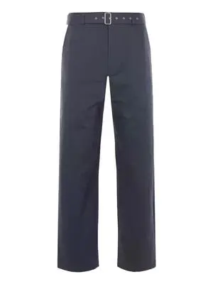Maison Kitsuné Belt-fastening Trousers - Blue