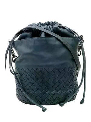 Bottega Veneta Nappa Intrecciato Bucket Bag - Blue
