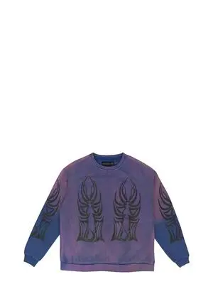 WHO DECIDES WAR BY EV BRAVADO War Winged Logo Sweatshirt - Purple
