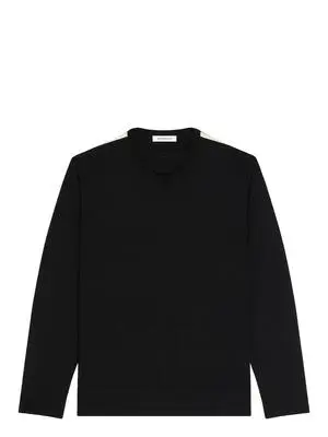 Givenchy Wool Sweater With Grosgrain Details - Black