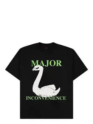 PLEASURES Swan Graphic T-shirt - Black