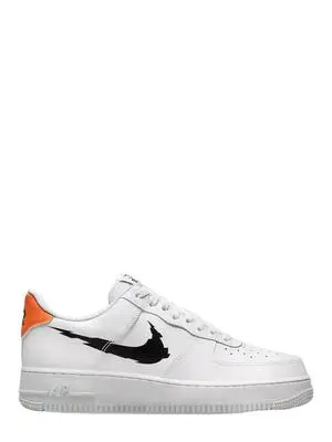 Nike Air Force 1 Low Sneakers With Glitch Swoosh - White