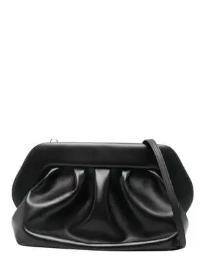 THEMOIRE Ruched Clutch Bag - Black