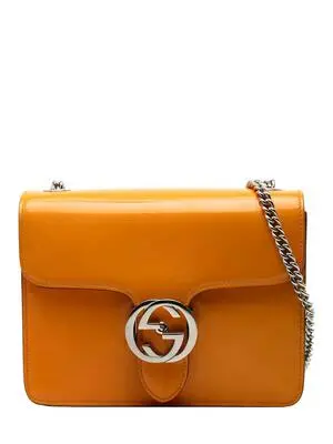 Gucci Small Interlocking G Dollar Crossbody Bag - Orange