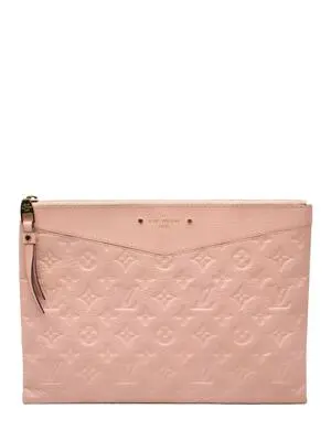 LOUIS VUITTON 2018 Monogram Empreinte Daily Pouch - Pink