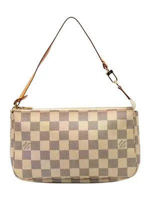 LOUIS VUITTON Louis Vuitton 2011 Damier Azur Pochette Accessoires White