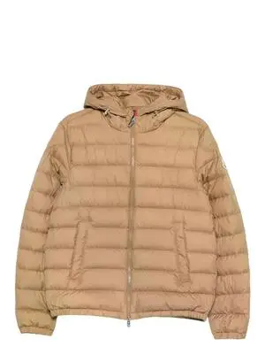 Moncler Hooded Quilted Jacket - Neutrals