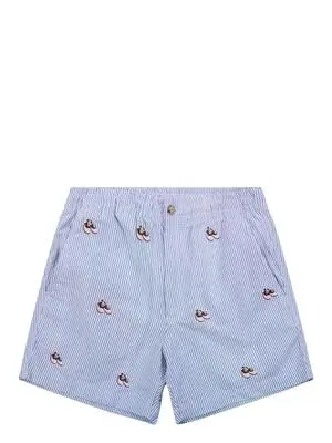 Polo Ralph Lauren Striped Embroidered Short - Blue