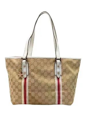 Gucci Gg Canvas Jolicoeur Tote Bag - Brown