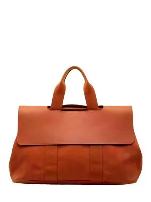 Hermès 2000-2014 Toile And Swift Valparaiso Mm Handbag - Orange