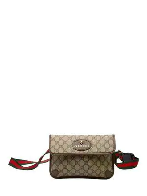 Gucci Gg Supreme Web Neo Vintage Belt Bag - Brown