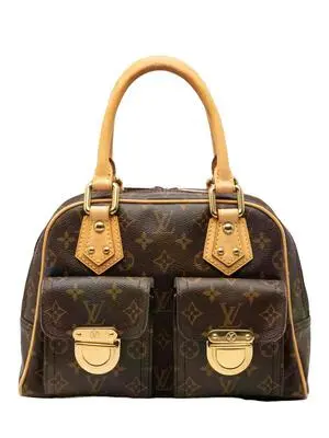 LOUIS VUITTON 2005 Monogram Manhattan Pm Handbag - Brown