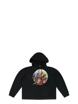 WHO DECIDES WAR BY EV BRAVADO Roots Of Peace Graphic-print Hoodie - Black