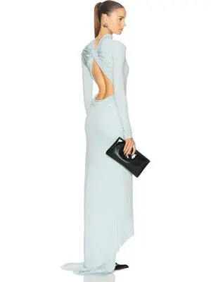 TOM FORD Long Sleeve Open Back Dress
