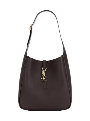 Saint Laurent Small Le 5 A 7 Supple Shoulder Bag - Dark Sweet Choco