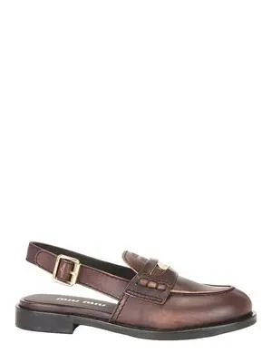 Miu Miu Penny Loafer - Ebano