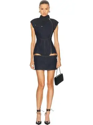 JEAN PAUL GAULTIER Short Denim Dress - Indigo