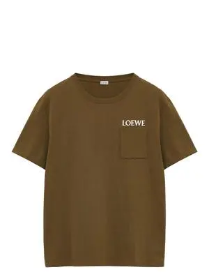 Loewe Relaxed Embroidered T-shirt - Green