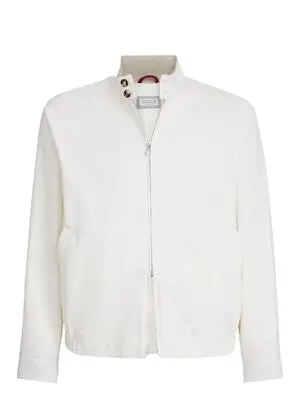 Brunello Cucinelli Cotton-blend Water-resistant Jacket - White