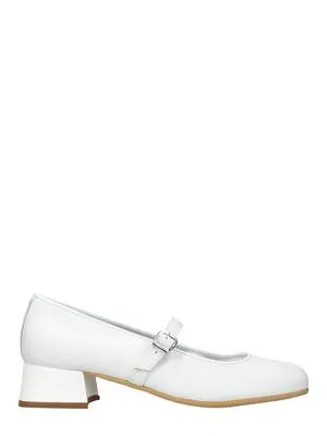 Monnalisa Leather Mary Jane Shoes - White