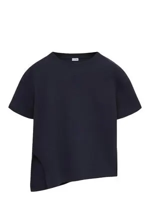 Loewe Asymmetric Anagram T-shirt - Navy