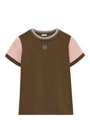 Loewe Stretch-Cotton Anagram T-Shirt Green