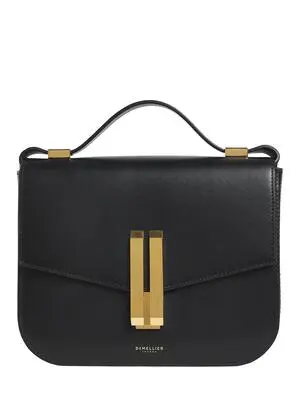 DEMELLIER Leather Vancouver Crossbody Bag - Black
