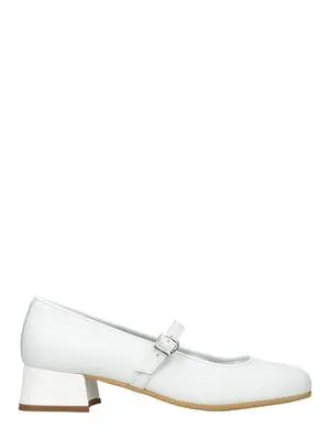 Monnalisa Leather Dorothy Mary Janes - White