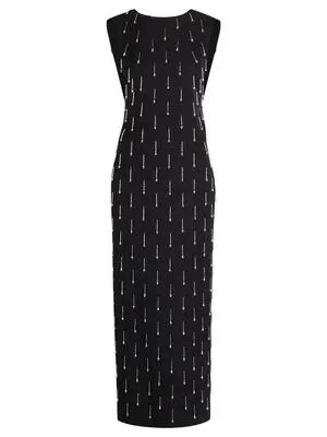 ARMARIUM Mina Crystal-embellished Wool Midi Dress - Black