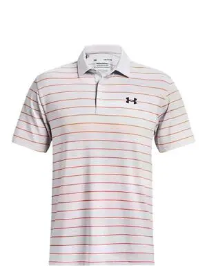 Under Armour Playoff 3.0 Striped Polo Shirt - Grey