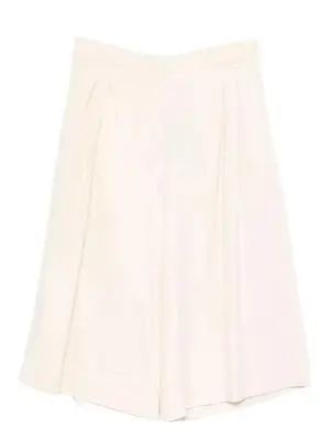 TWINSET Pleated Shorts - Neutrals