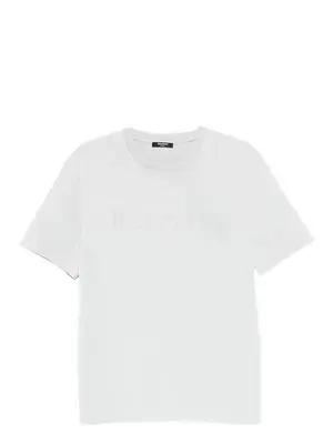 Balmain Logo-embroidered T-shirt - Grey