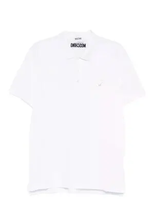 Moschino Animal Appliqué Polo Shirt - White