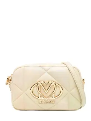 Moschino Quilted Crossbody Bag - Neutrals