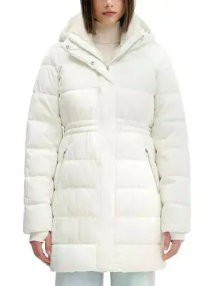 Hollister Hooded Puffer Coat - Neutrals