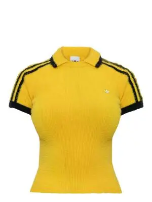 Adidas Cali Polo-collar Knitted T-shirt - Yellow
