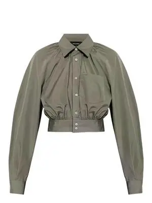 Dsquared2 Collared Cropped Shirt - Green