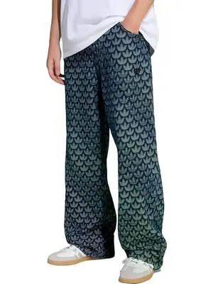 Adidas Patterned Denim Jeans - Blue