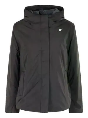 K-WAY Jacket With Detachable Hood - Black